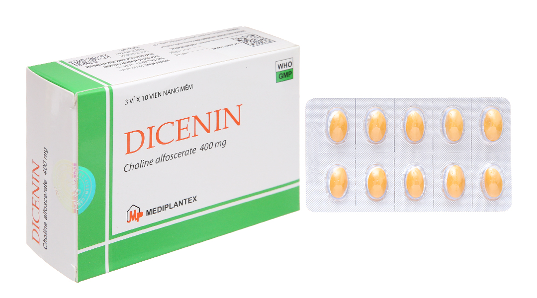 Thuốc Dicenin 400mg trị Alzheimer, thiểu năng não bộ, suy giảm trí nhớ ...