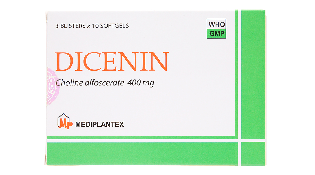 Thuốc Dicenin 400mg trị Alzheimer, thiểu năng não bộ, suy giảm trí nhớ ...