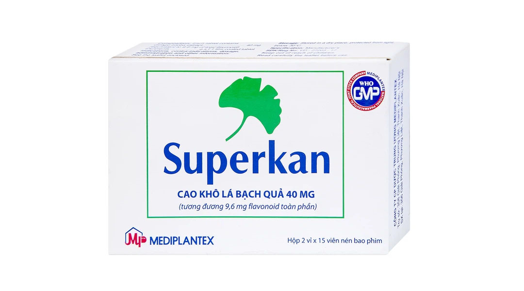 Superkan 40mg trị mất trí nhớ ngắn hạn (2 vỉ x 15 viên) - 03/2025 ...