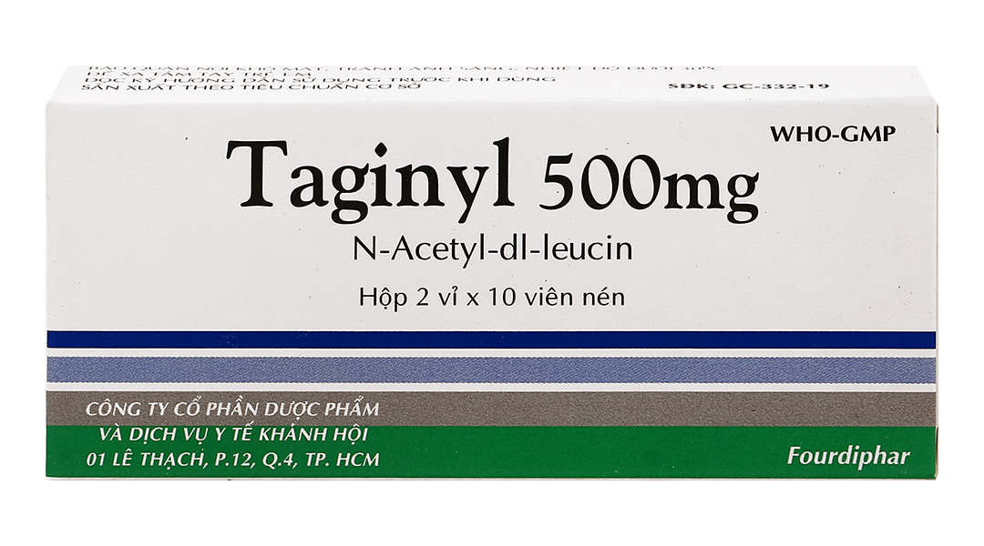Thuốc Taginyl 500mg trị triệu chứng các cơn chóng mặt - 09/2025 ...