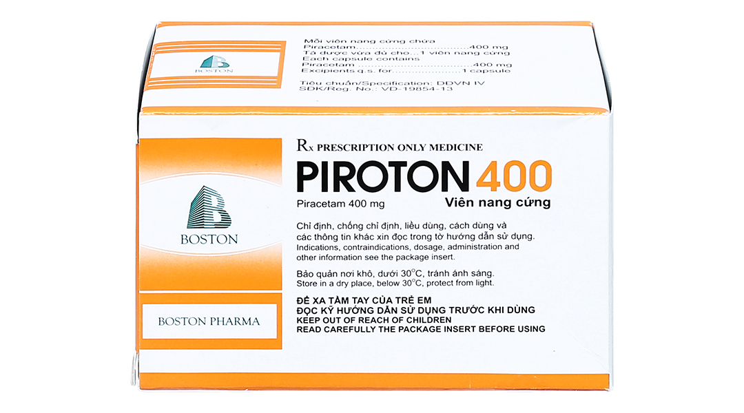 Piroton 400 trị chóng mặt, giật rung cơ (5 vỉ x 10 viên) - 08/2025 ...
