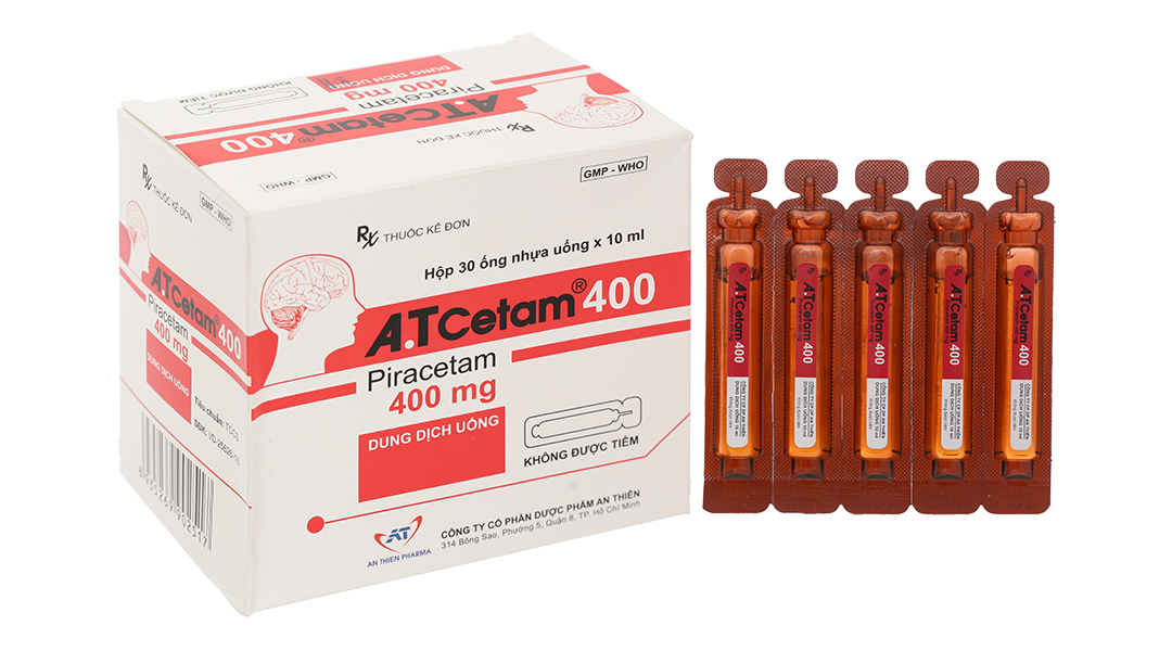 A.T Cetam 400 trị chóng mặt, giật rung cơ (30 ống x 10ml) - 02/2026 ...