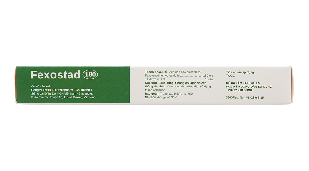 Thuốc Fexostad 180 giảm triệu chứng viêm mũi dị ứng - 09/2025 ...