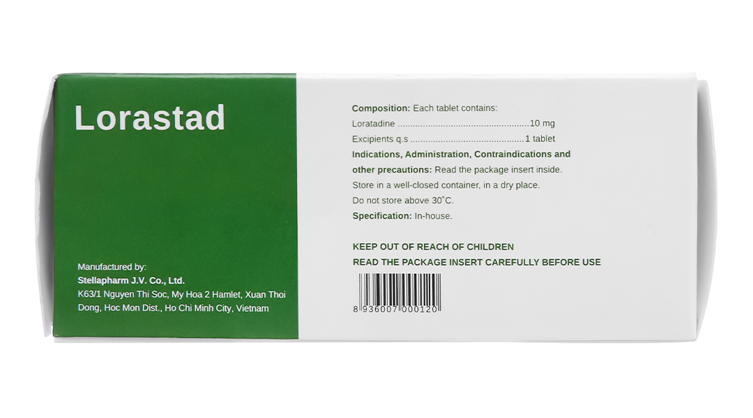 Thuốc Lorastad 10mg giảm các triệu chứng dị ứng - 08/2025 ...