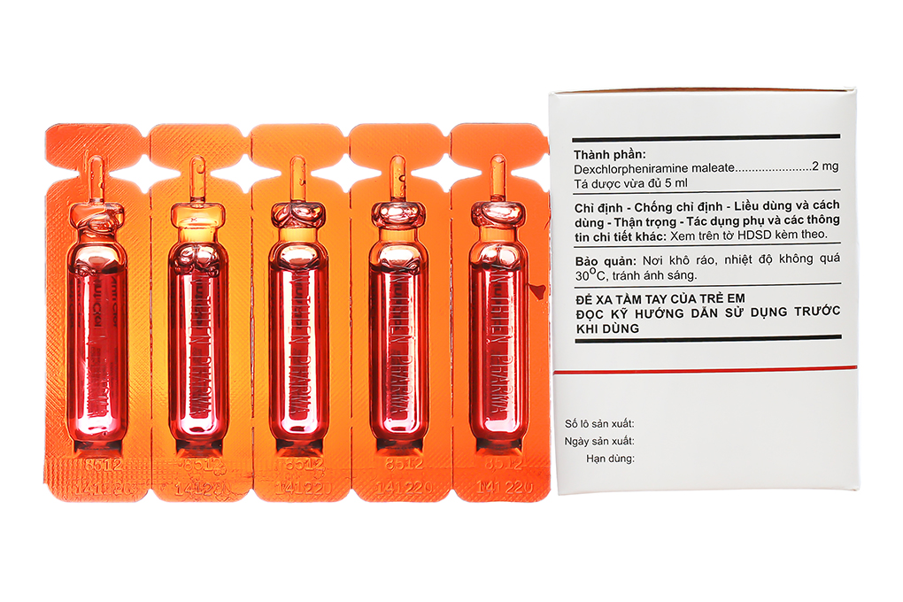 Thuốc Anticlor 2mg điều trị viêm mũi dị ứng, mày đay (30 ống x 5ml ...