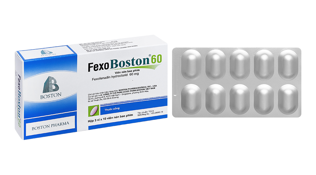 Thuốc FexoBoston 60 trị viêm mũi dị ứng, mề đay - 12/2025 ...