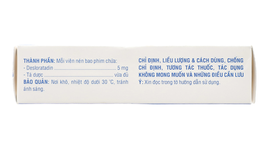 Dometin 5mg trị viêm mũi dị ứng, mày đay (3 vỉ x 10 viên) - 05/2026 ...