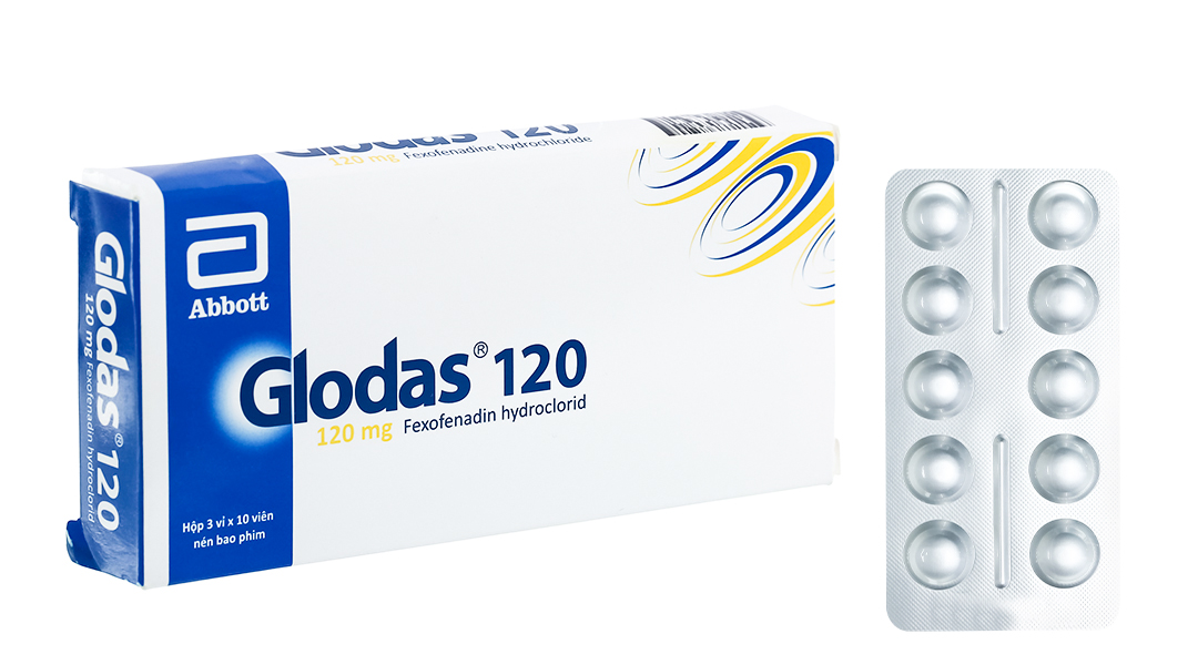 Glodas 120 trị viêm mũi dị ứng, mày đay (3 vỉ x 10 viên) - 09/2025 ...