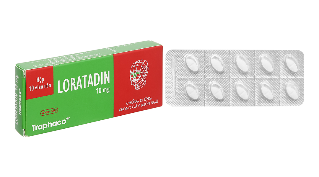 Thuốc Loratadin 10mg Traphaco trị viêm mũi dị ứng, mề đay - 08/2025 ...