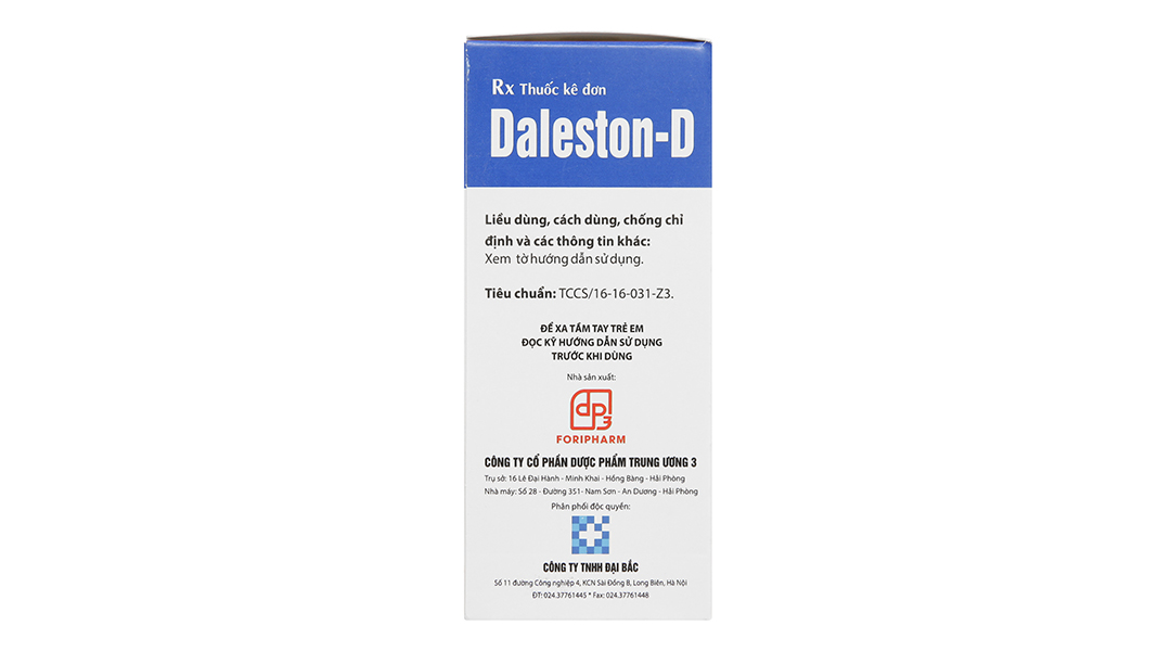 Thuốc Daleston-D 75ml chống dị ứng, trị viêm phế quản - 01/2026 ...