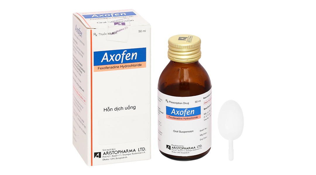Hỗn dịch uống Axofen trị viêm mũi dị ứng, mày đay chai 50ml - 12/2025 ...