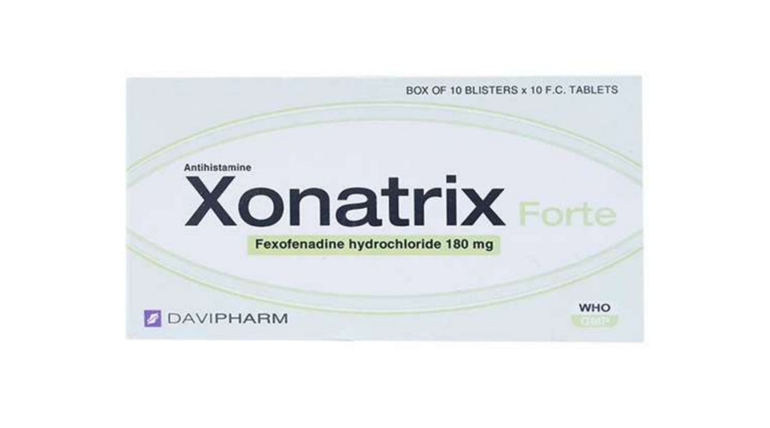 Xonatrix Forte 180mg điều trị triệu chứng viêm mũi dị ứng theo mùa (10 ...