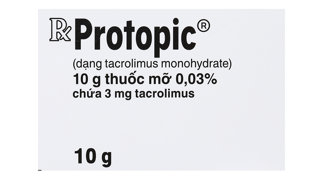 Thuốc mỡ bôi da Protopic 0.03% trị chàm thể tạng tuýp 10g - 12/2025 ...
