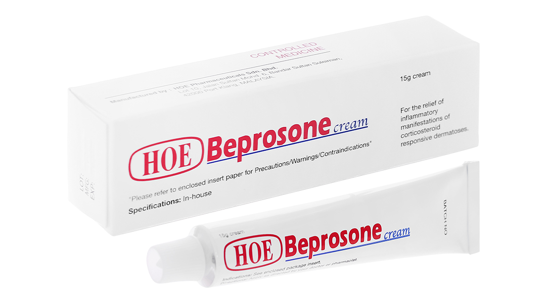HOEBeprosone Cream trị viêm da tuýp 15g - 03/2026 | nhathuocankhang.com