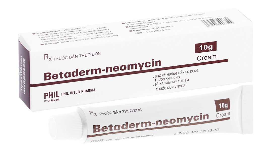 Thuốc bôi Betaderm-neomycin trị viêm da dị ứng, rụng tóc - 02/2026 ...