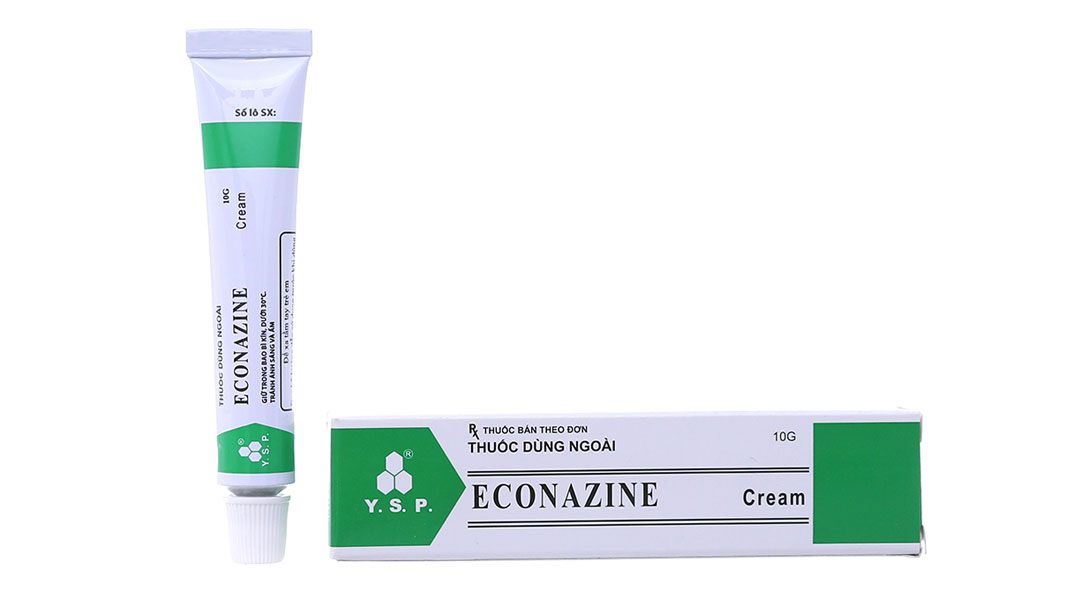 Kem bôi Econazine Cream trị nấm da tuýp 10g - 09/2025 | nhathuocankhang.com