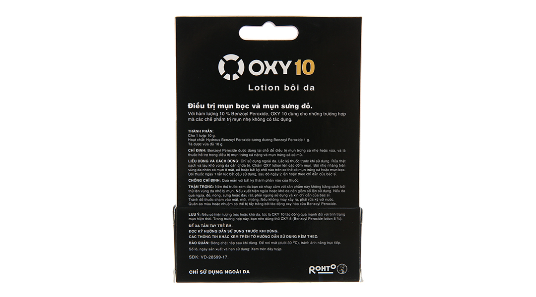 Kem Oxy 10 hỗ trợ điều trị mụn bọc, mụn sưng đỏ - 08/2025 ...