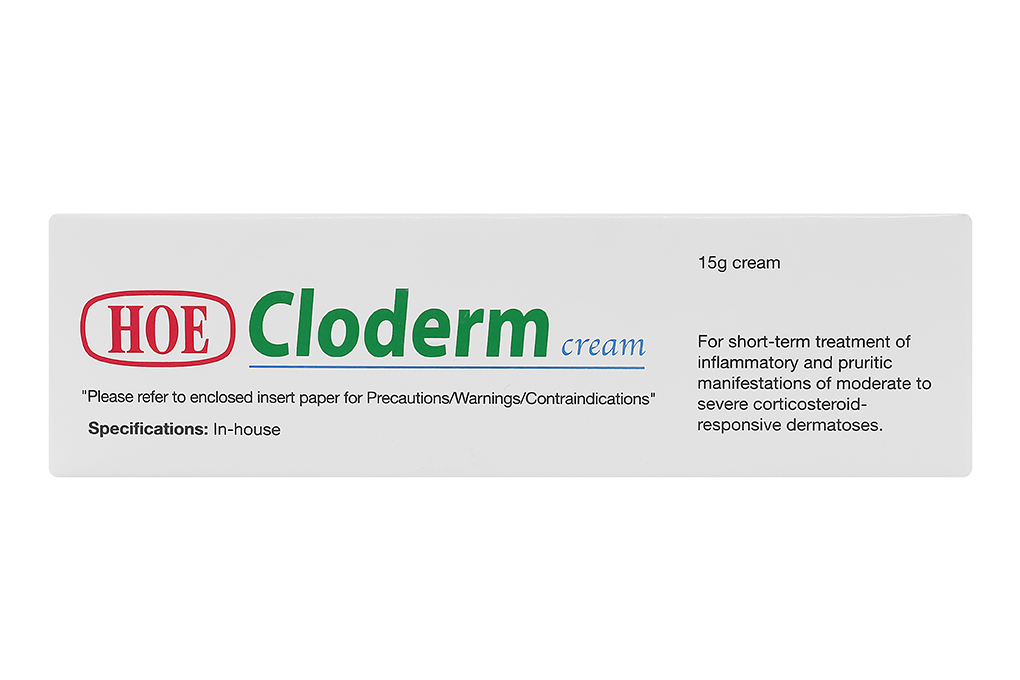 HoeCloderm Cream điều trị viêm da tuýp 15g - 08/2025 | nhathuocankhang.com