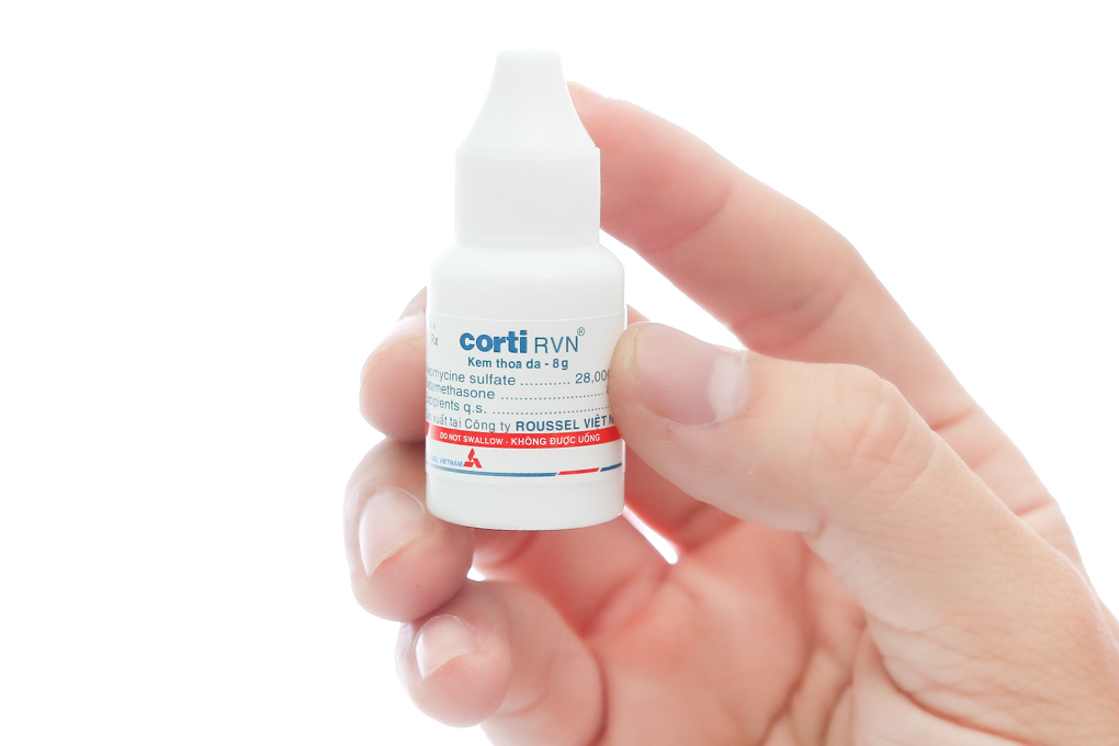 Kem bôi Corti RVN trị viêm da chai 8g - 01/2026 | nhathuocankhang.com