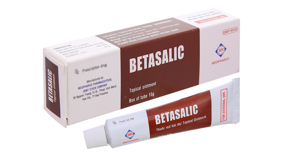 Thuốc mỡ Betasalic trị viêm da tuýp 15g - 08/2025 | nhathuocankhang.com