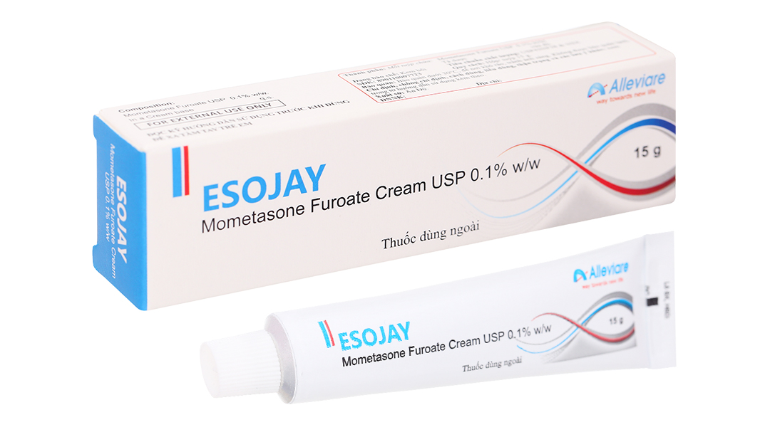 Kem bôi da Esojay 15mg điều trị bệnh vảy nến, viêm da dị ứng tuýp 15g ...