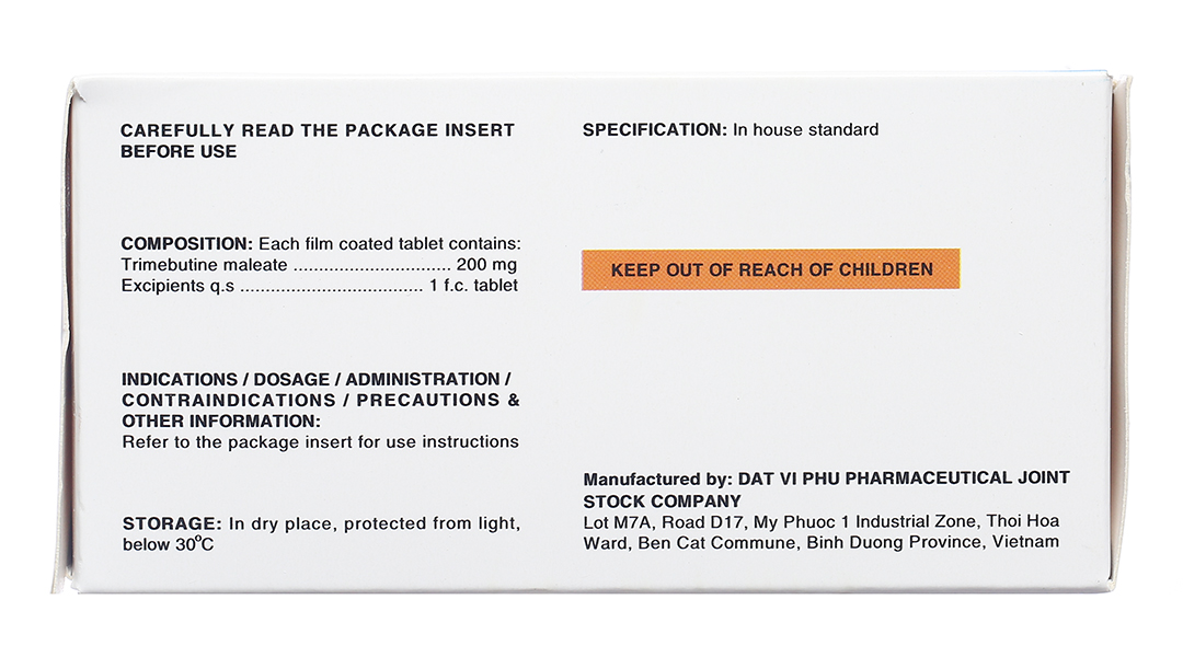 Thuốc Tributel 200mg giảm đau do co thắt tiêu hóa - 01/2026 ...