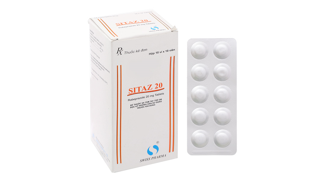 Sitaz 20 trị trào ngược dạ dày, thực quản (10 vỉ x 10 viên) - 08/2025 ...
