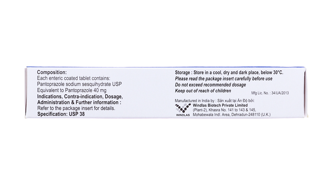 Thuốc Protomac-40 trị trào ngược dạ dày, thực quản - 08/2025 ...