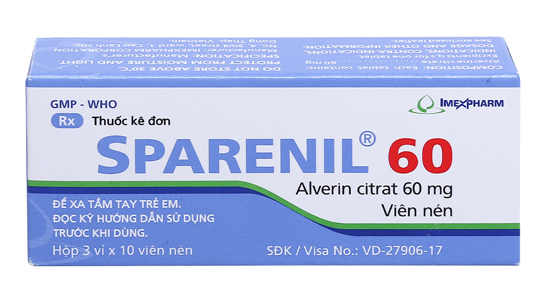 Thuốc Sparenil 60 giảm đau do co thắt tiêu hóa - 03/2026 ...
