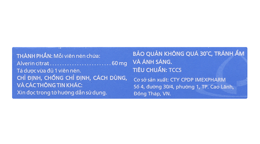 Thuốc Sparenil 60 giảm đau do co thắt tiêu hóa - 03/2026 ...