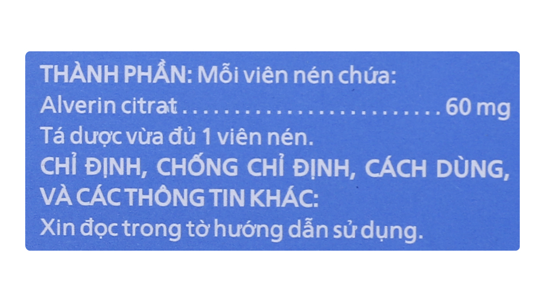 Thuốc Sparenil 60 giảm đau do co thắt tiêu hóa - 01/2026 ...