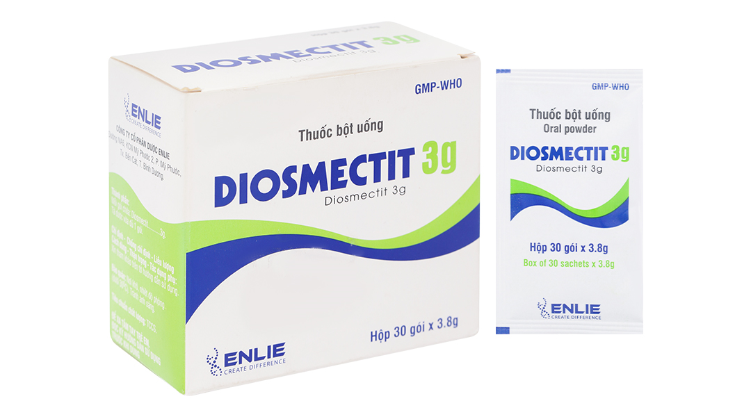 Thuốc Diosmectit 3g trị đau của viêm dạ dày - ruột - 09/2025 ...