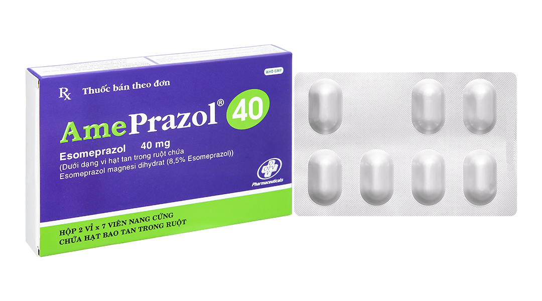 Thuốc AmePrazol 40 trị viêm xước và trào ngược dạ dày - 04/2026 ...
