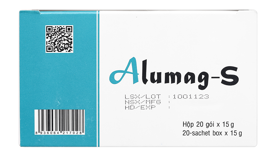 Hỗn dịch uống Alumag-S 15g điều trị viêm loét dạ dày tá tràng (20 gói x 15g) - 08/2025 ...