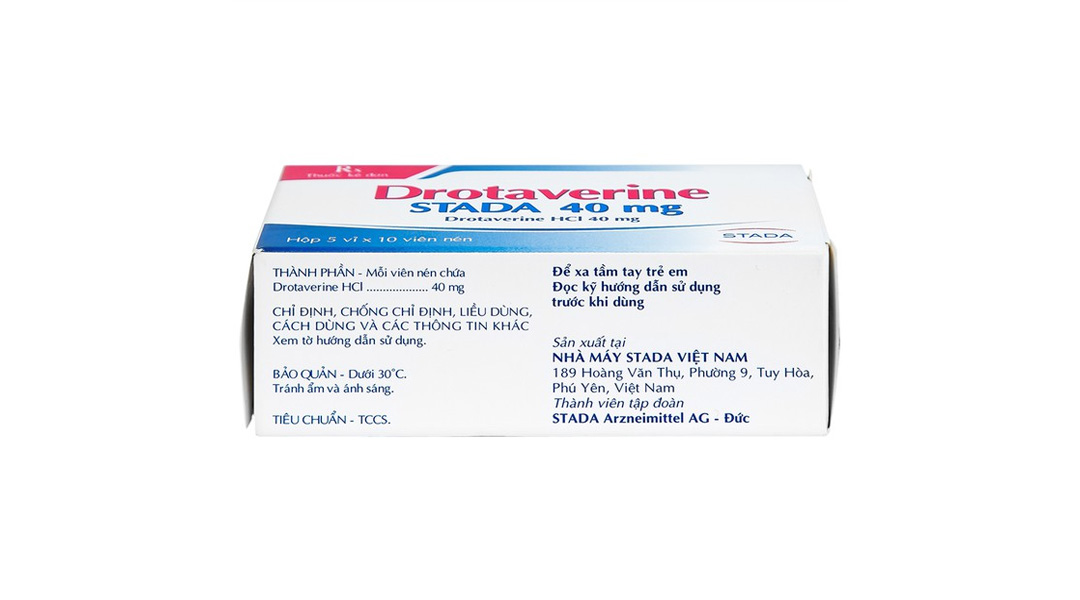 Drotaverine Stada 40mg chống co thắt dạ dày (5 vỉ x 10 viên) - 09/2024 ...