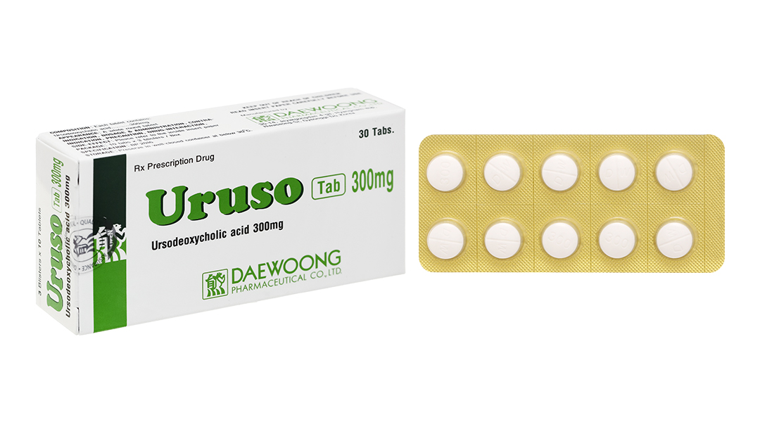 Thuốc Uruso Tab 300mg hỗ trợ điều trị sỏi mật (3 vỉ x 10 viên) - 01/ ...