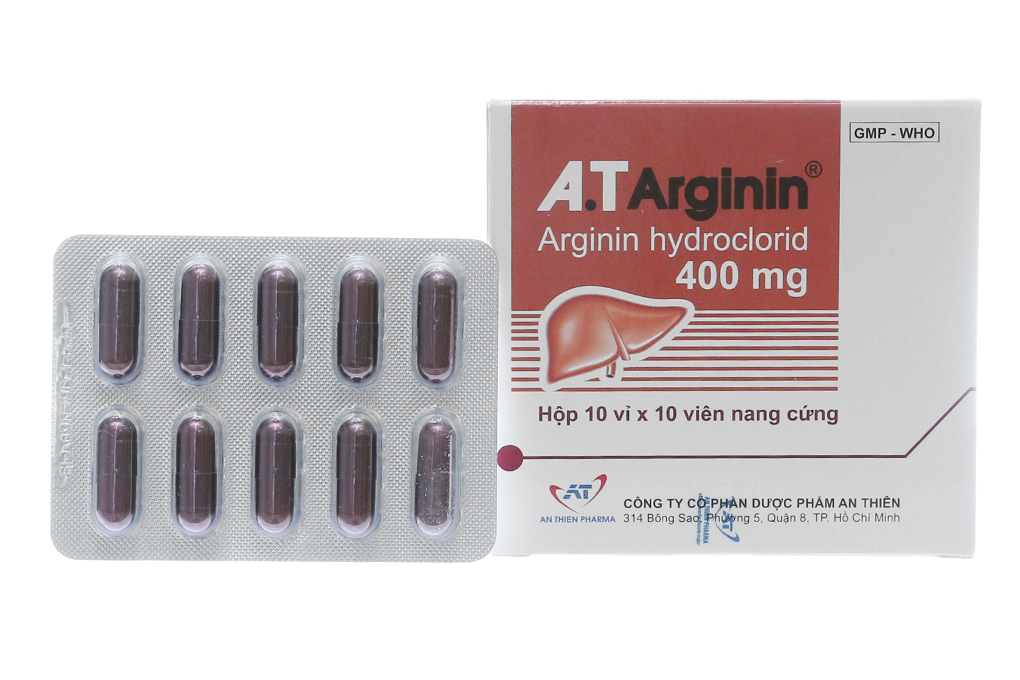 Thuốc A.T Arginin 400mg hỗ trợ trị khó tiêu - 12/2025 | nhathuocankhang.com