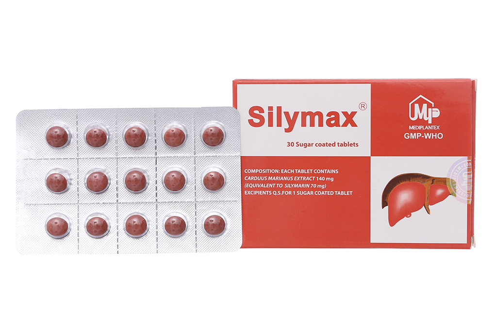 Silymax 70mg hộp 30 viên bảo vệ tế bào gan trong viêm gan, xơ gan - 10/ ...