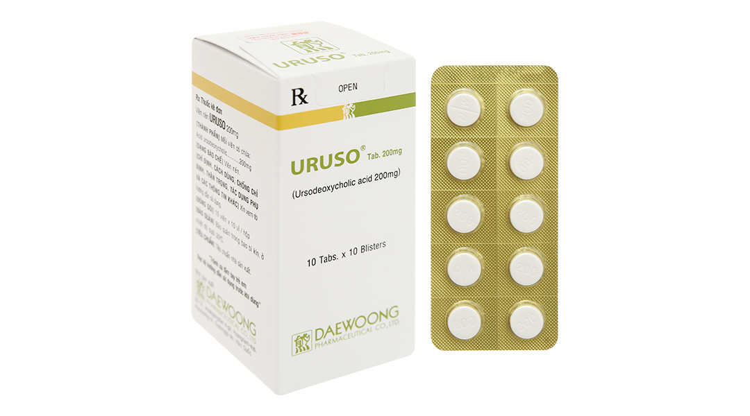 Uruso Tab 200mg cải thiện chức năng gan, mật (10 vỉ x 10 viên) - 12/ ...