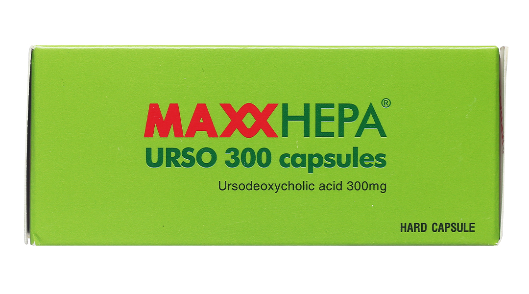 Maxxhepa Urso 300 Capsules trị xơ gan do mật nguyên phát (3 vỉ x 10 ...