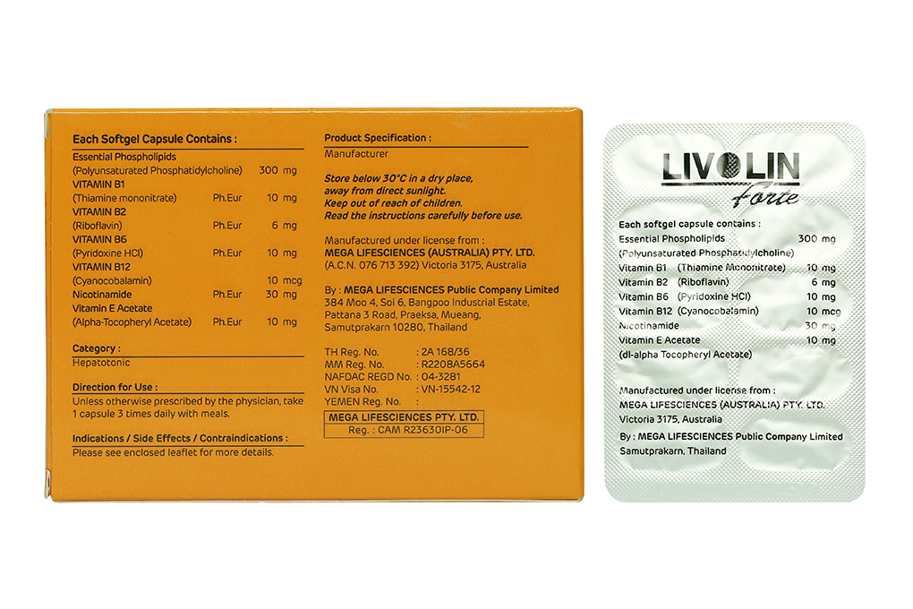 Thuốc Livolin Forte hỗ trợ trị các bệnh lý về gan (3 vỉ x 10 viên) - 12 ...