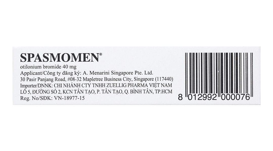 Spasmomen 40mg trị hội chứng đại tràng kích thích (3 vỉ x 10 viên) - 12 ...