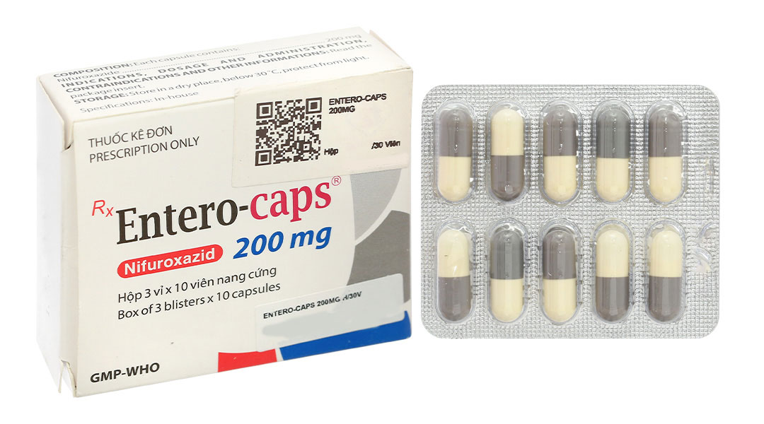 Thuốc Entero-caps 200mg điều trị tiêu chảy cấp - 12/2025 ...