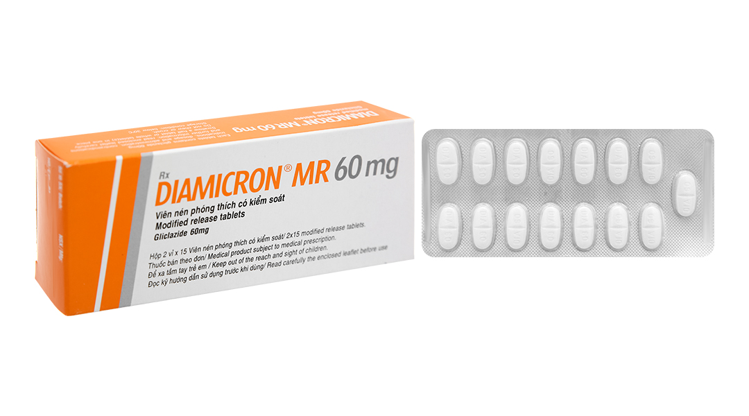 Thuốc Diamicron MR 60mg trị đái tháo đường tuýp 2 - 02/2026 ...