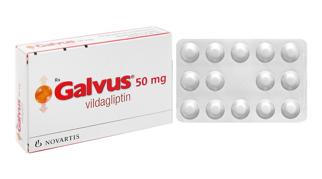 Thuốc Galvus 50mg điều trị tiểu đường type 2 (2 vỉ x 14 viên) - 08/2025 ...