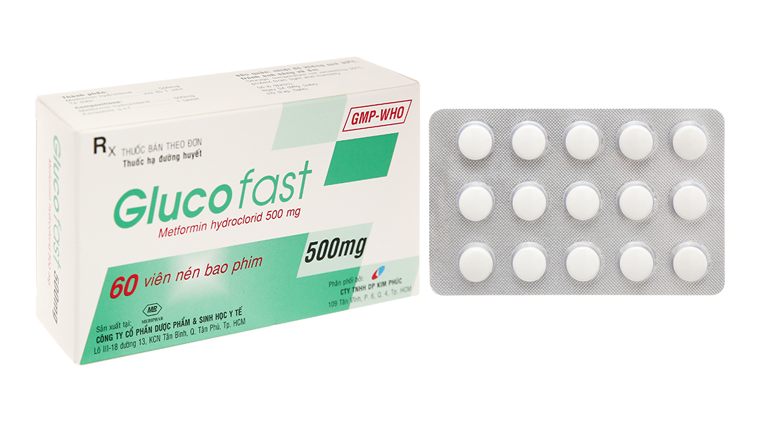 Thuốc Glucofast 500mg trị đái tháo đường tuýp 2 (4 vỉ x 15 viên) - 03/ ...