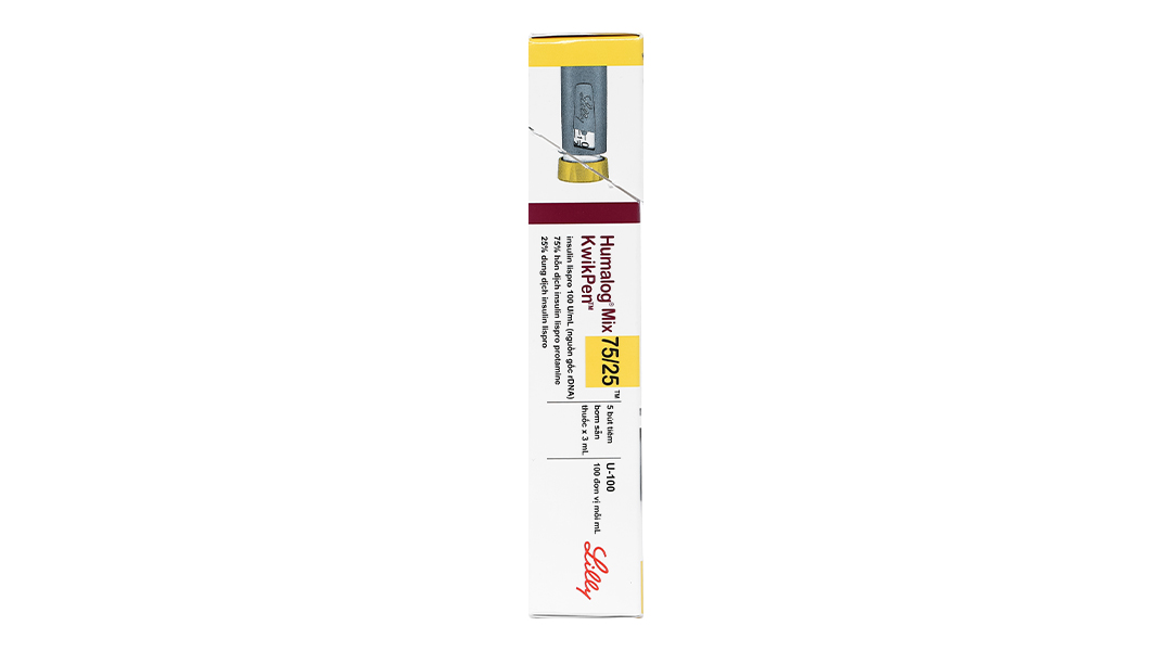 Bút tiêm Humalog Mix 75/25 KwikPen 100IU/ml trị đái tháo đường (5 cây x ...