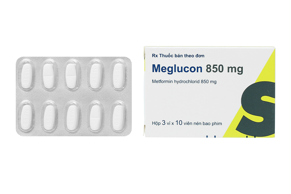 Meglucon 850mg trị đái tháo đường (3 vỉ x 10 viên) - 10/2025 ...