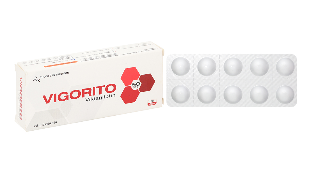 Vigorito 50mg trị đái tháo đường tuýp 2 (3 vỉ x 10 viên) - 08/2025 ...