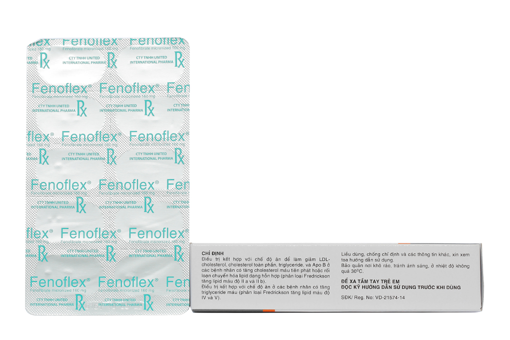 Fenoflex 160mg trị rối loạn lipid máu (3 vỉ x 10 viên) - 08/2025 ...